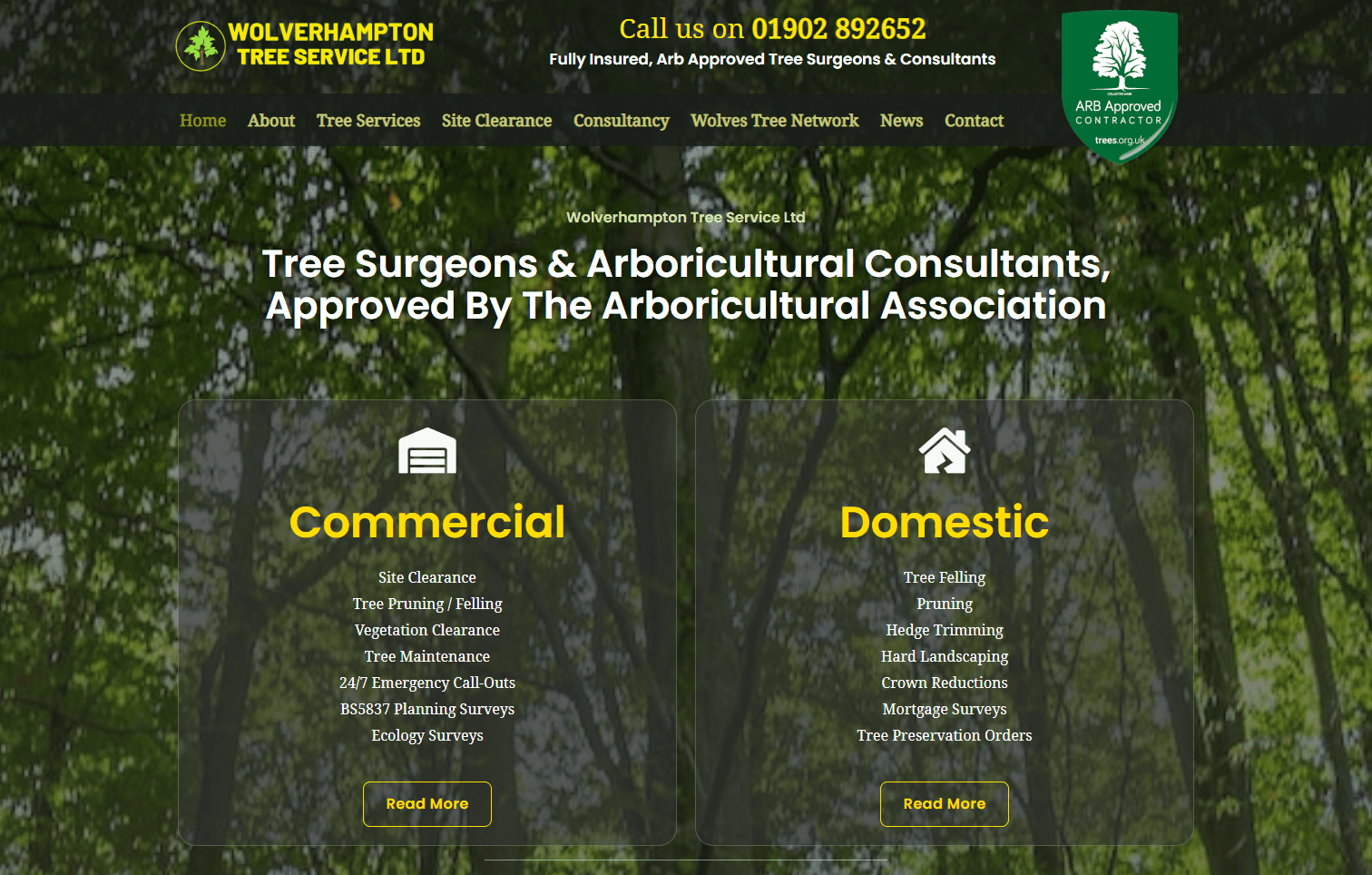 Contact Us - Wolverhampton Tree Service Ltd